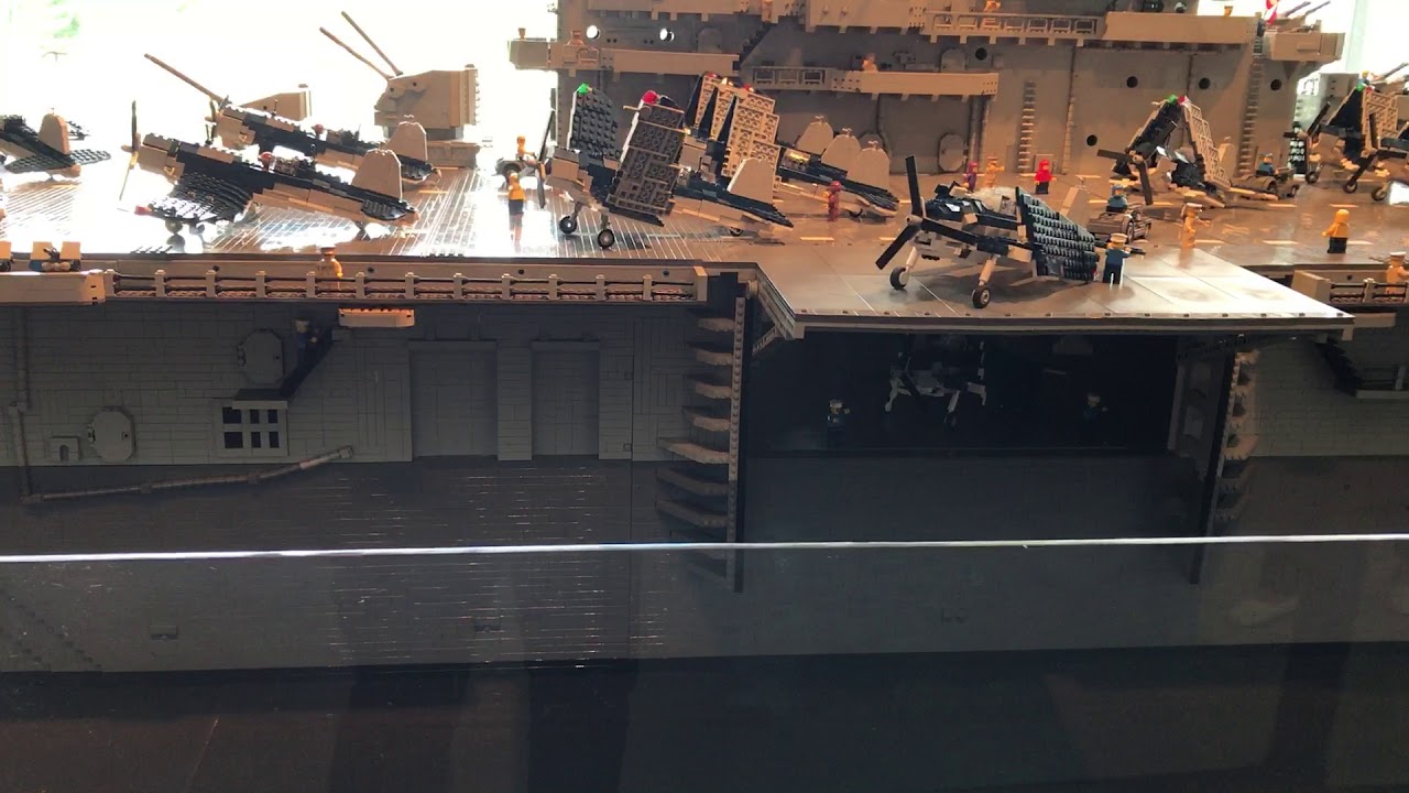 New York - Intrepid Museum - Model of Intrepid Warship by Lego Blocks ...