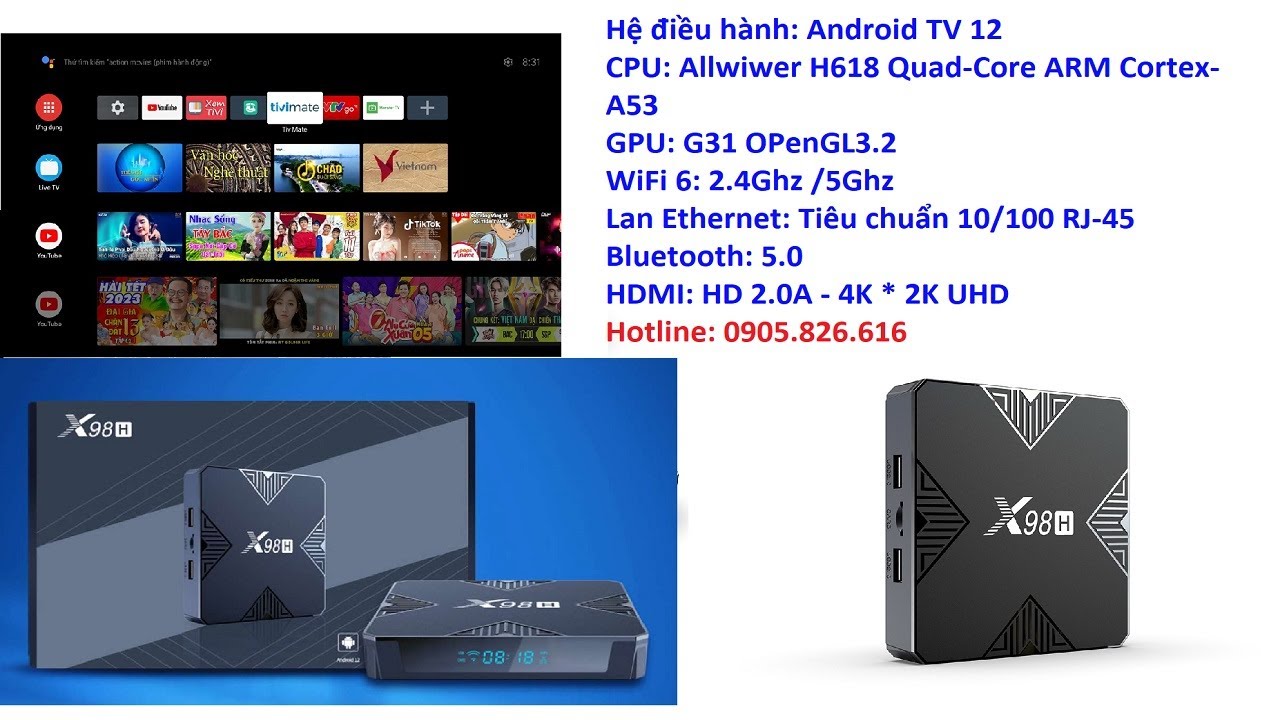 Android tivi box chạy Android 12 tốt nhất hiện nay Giá chưa tới 600K ...