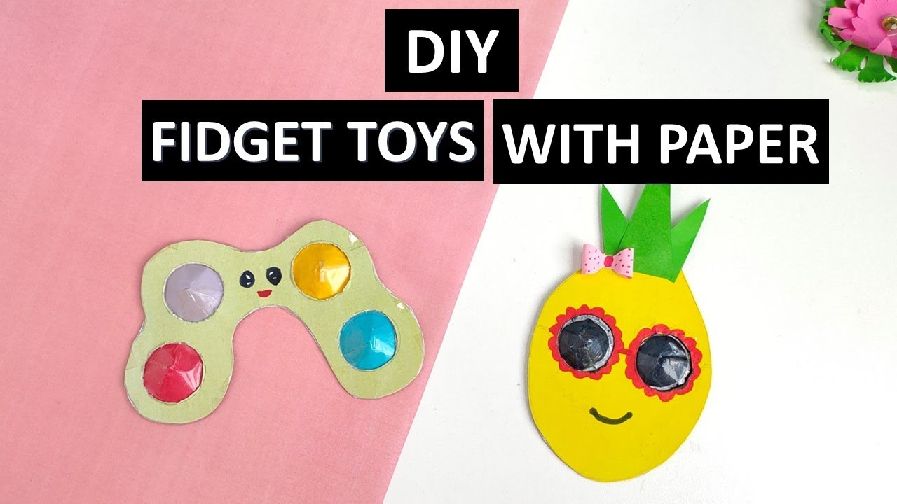 DIY Pop It Fidget Toys - How to make homemade fidget toys pop it ...