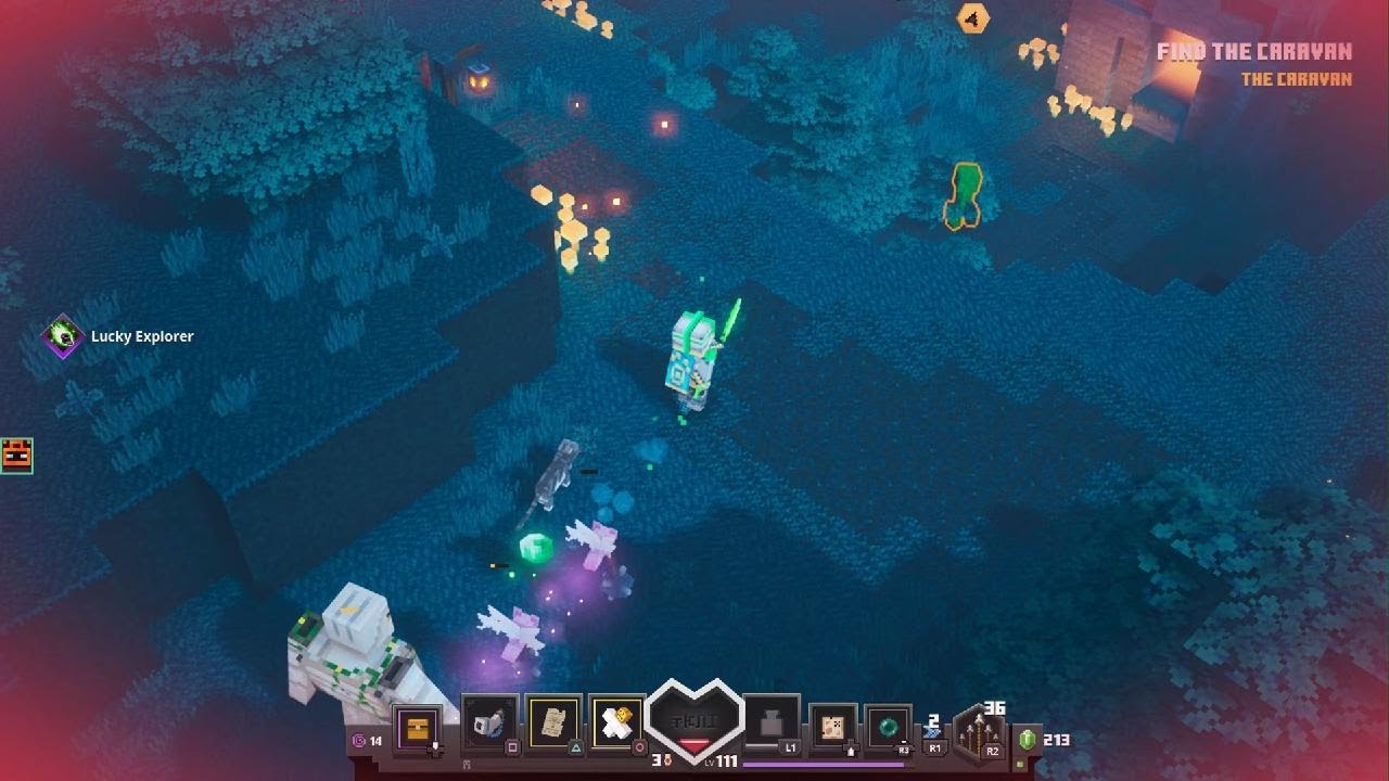 Minecraft Dungeons first level - YouTube