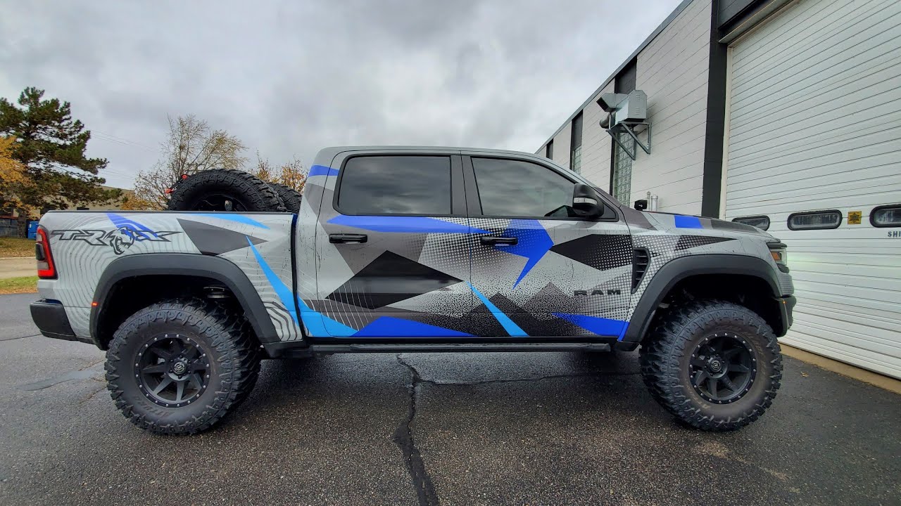 Ram TRX 37s and Leveling Kit Review - YouTube