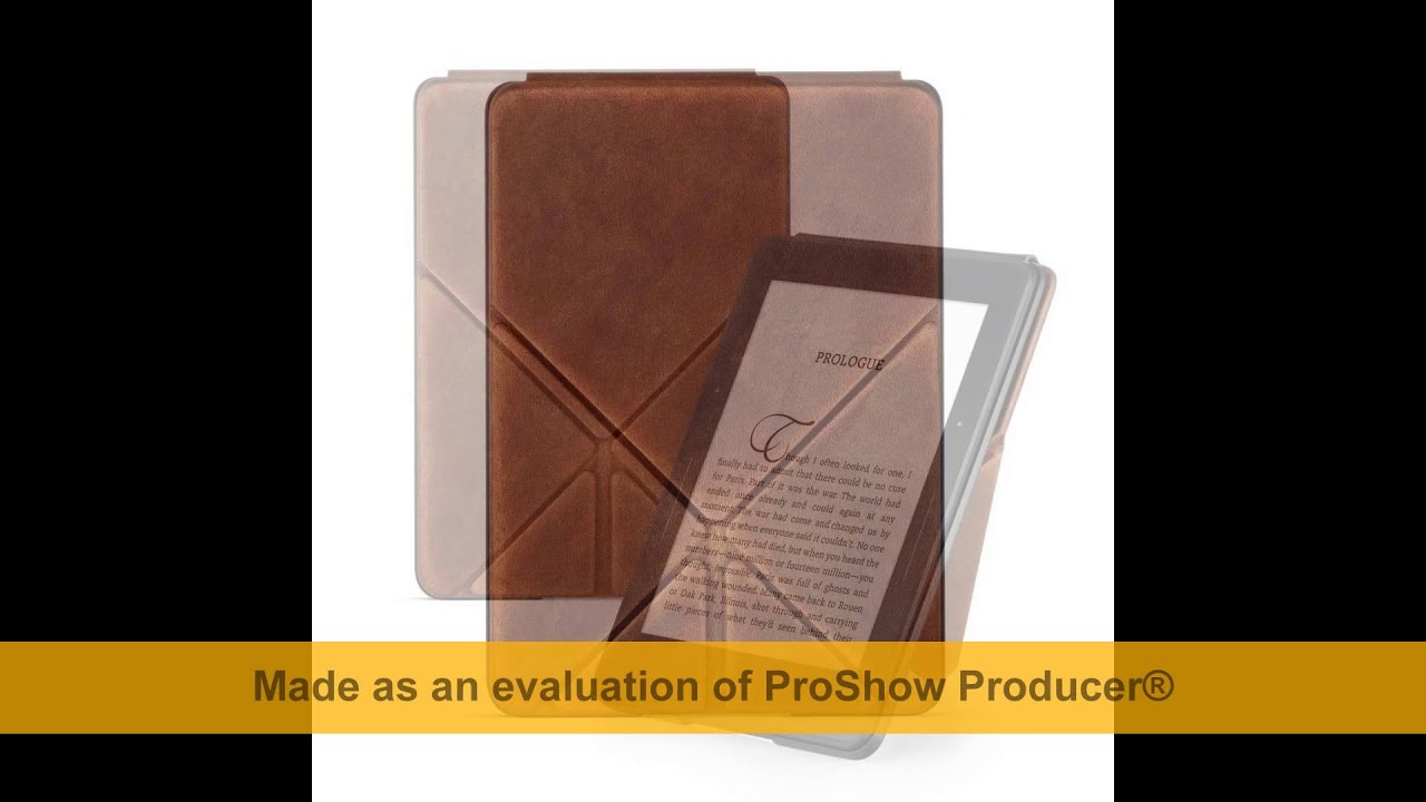 Limited Edition Premium Leather Origami Cover for Kindle Voyage - YouTube