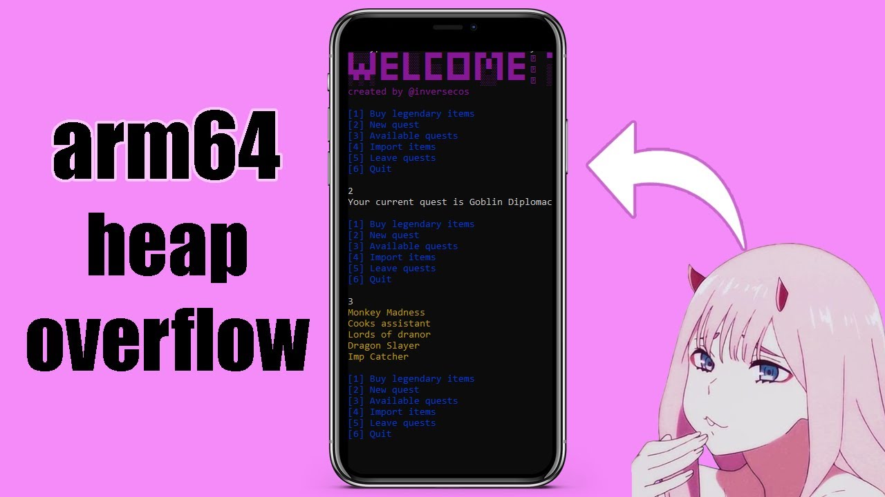 Heap Overflow on iOS/Android ARM64 - YouTube