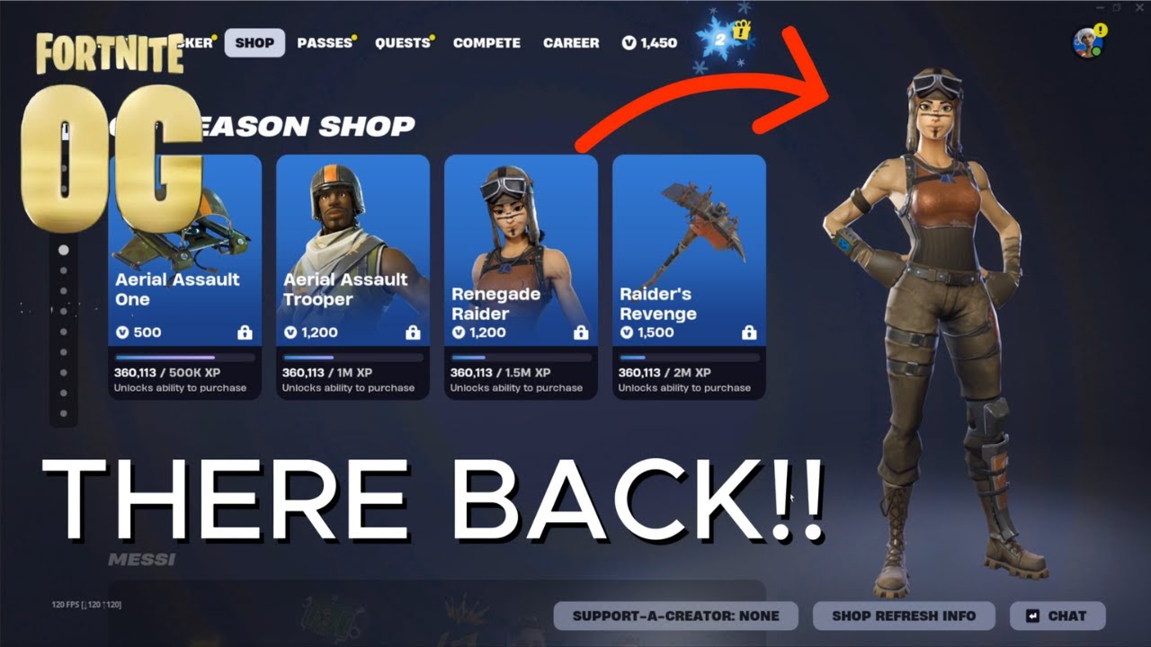 How Long Does It Take To Unlock ALL OG ITEMS (Fortnite Battle Royal ...