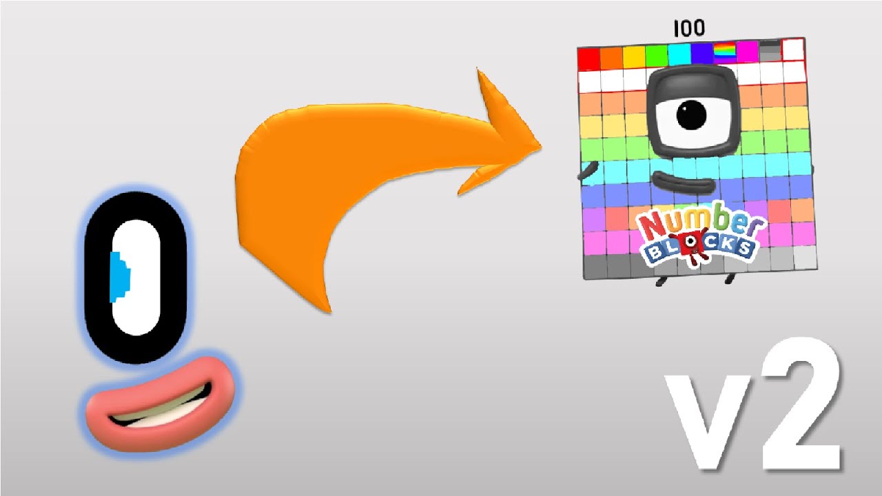 Numberblocks but it's Cartoonblocks v2 - YouTube