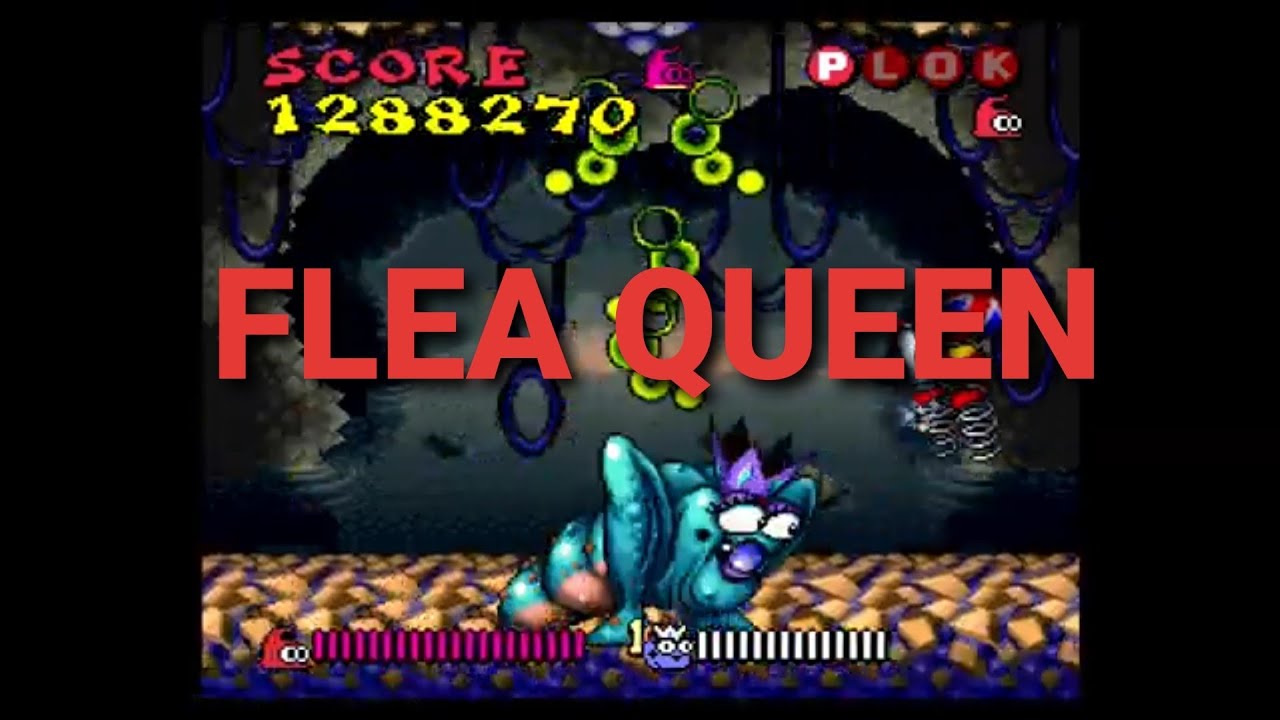 The Flea Queen + Ending - Plok Boss Battle - YouTube