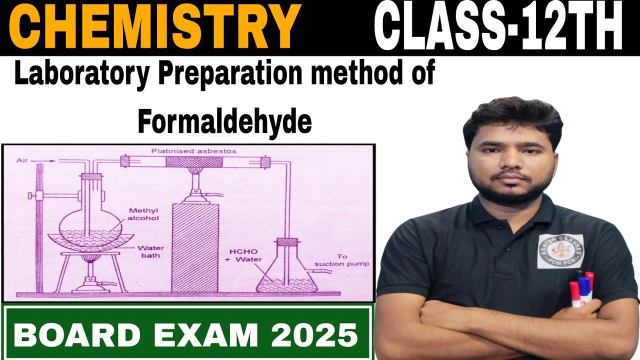 Laboratory preparation method of Formaldehyde|| Class-12th Chemistry ...