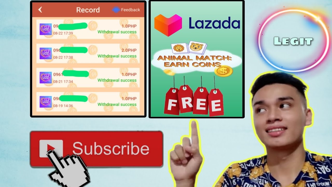 Received 5 pesos, ANIMAL MATCH EARN COINS, Legit guys - YouTube