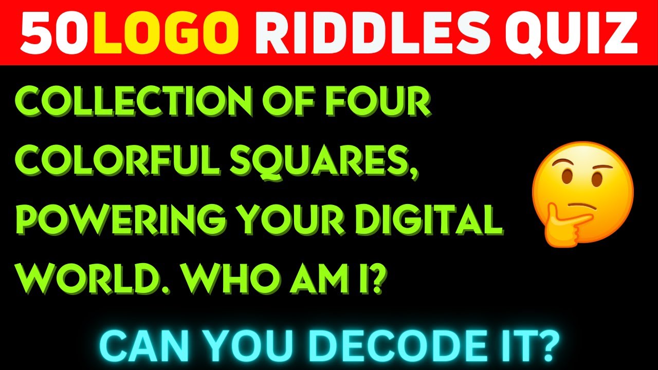 Brand Puzzle Challenge| Guess The Logos With Riddles - YouTube