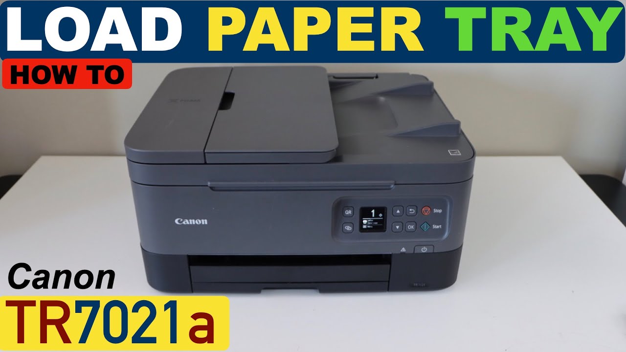Canon Pixma TR7021a Loading Paper Tray ! - YouTube