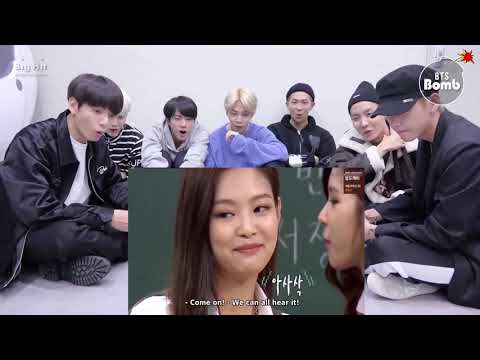 BTS reaction BLACKPINK JENNIE Cute And Funny Moments