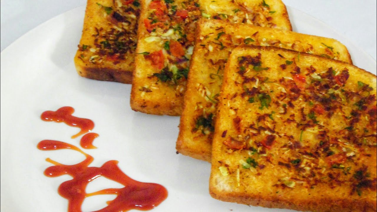Bread Malai Toast Recipe | Malai Toast Recipe | Bread Malai Veg Toast ...