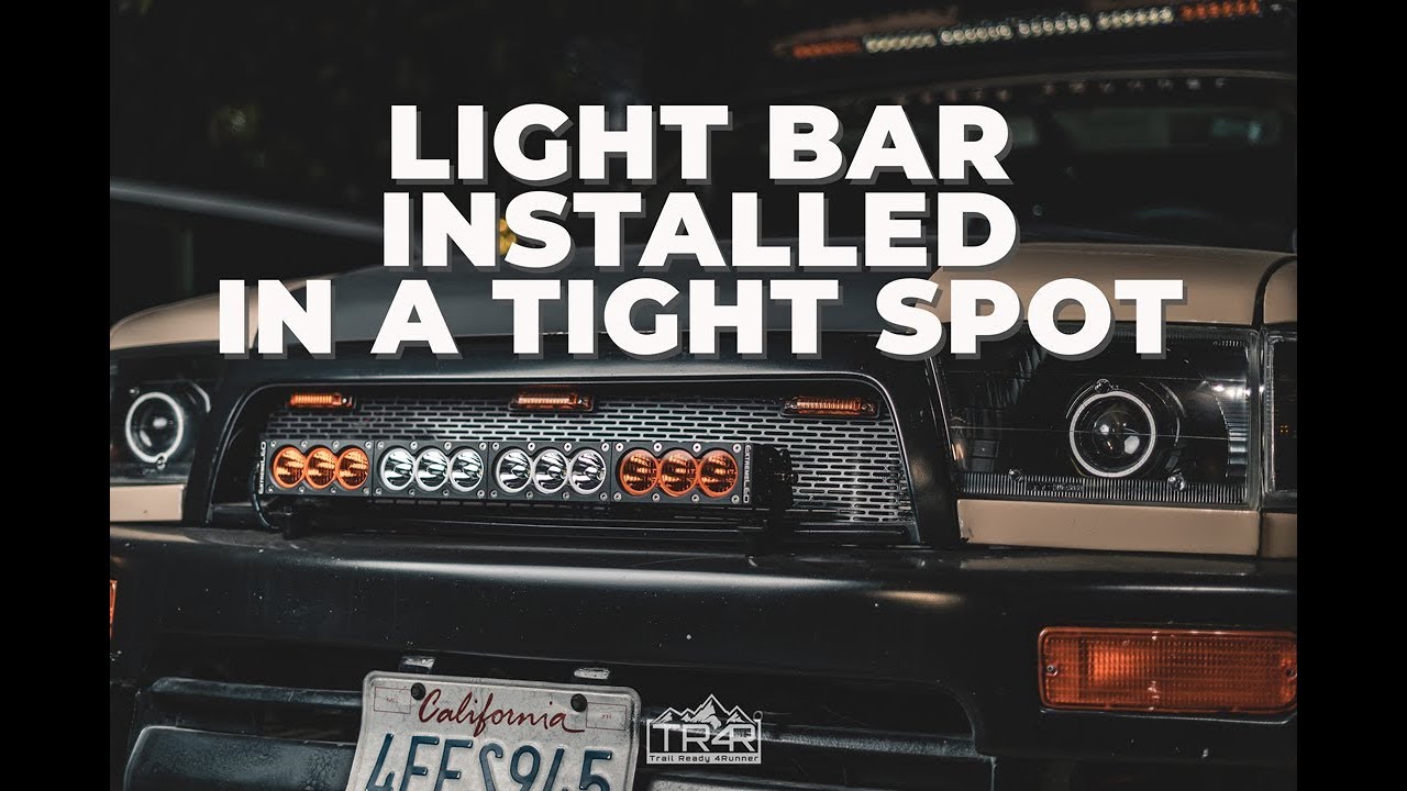 How to fit a Light Bar on a small stock bumper. - YouTube