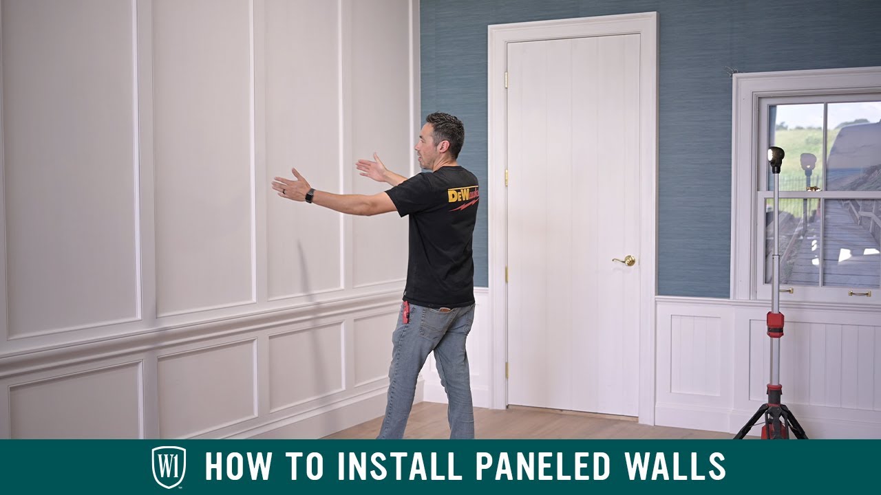 How to Install Paneled Walls | Step-by-Step Trim Tutorial with ...