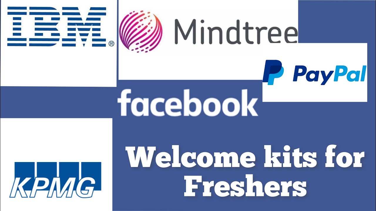 Updated 2021 welcome kits for freshers#mindtree #paypal #kpmg #facebook ...