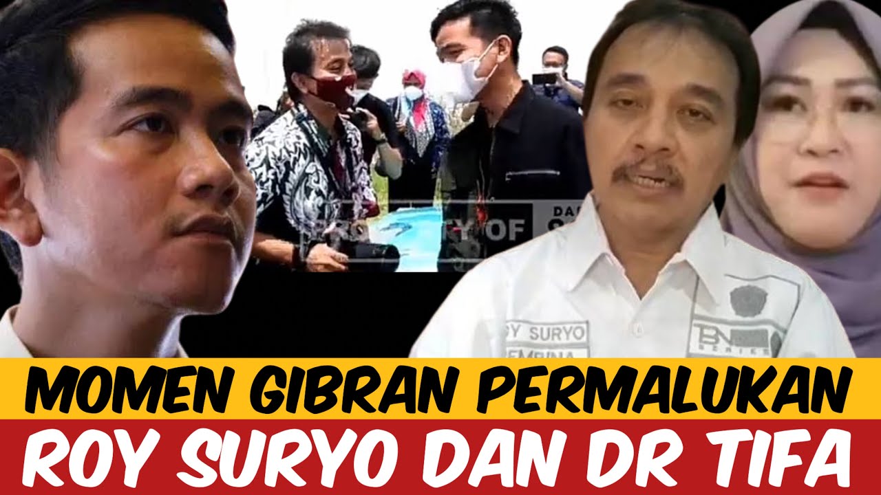 MOMEN GIBRAN PERMALUKAN ROY SURYO DAN DR TIFA ! DUA SEJOLI INI MAKIN STRES - YouTube