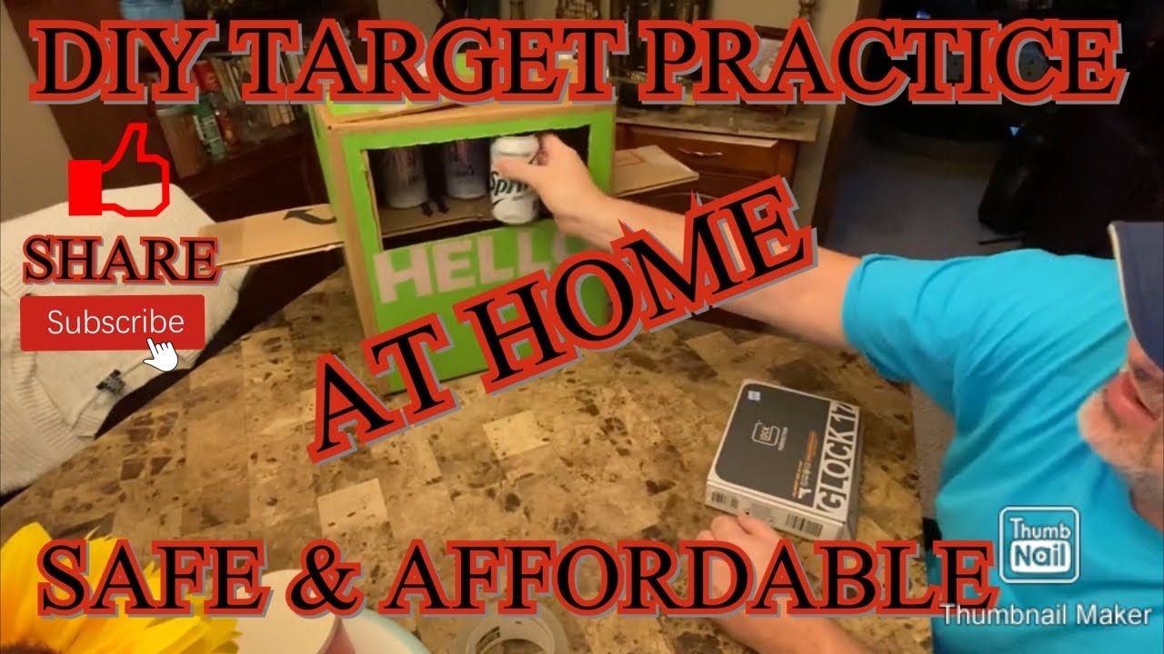 MAKING AN AFFORDABLE WAY TO PRACTICE SHOOTING AT HOME - YouTube