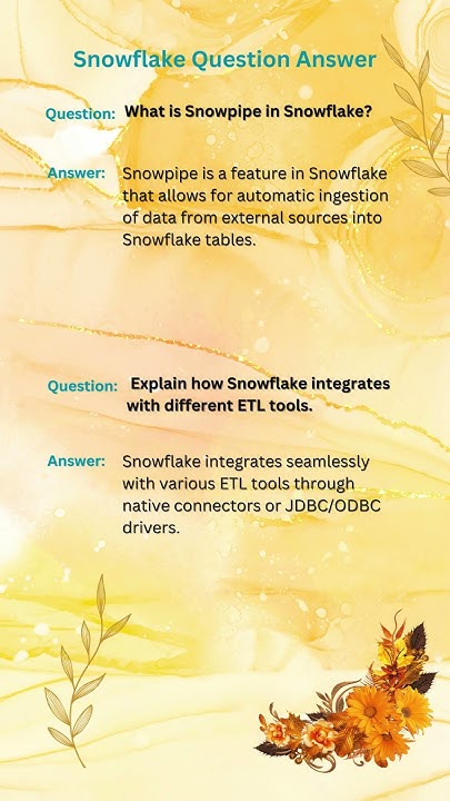 Snowpipe In Snowflake Snowflakes Coding Quiz Education Questionanswer Techcheatsheet