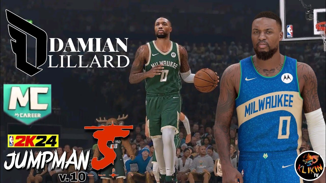 MC DAMIAN LILLARD on NBA2K24 JUMPMAN 5 v10 🔥 UPDATED ROSTER AS OF NOW ...