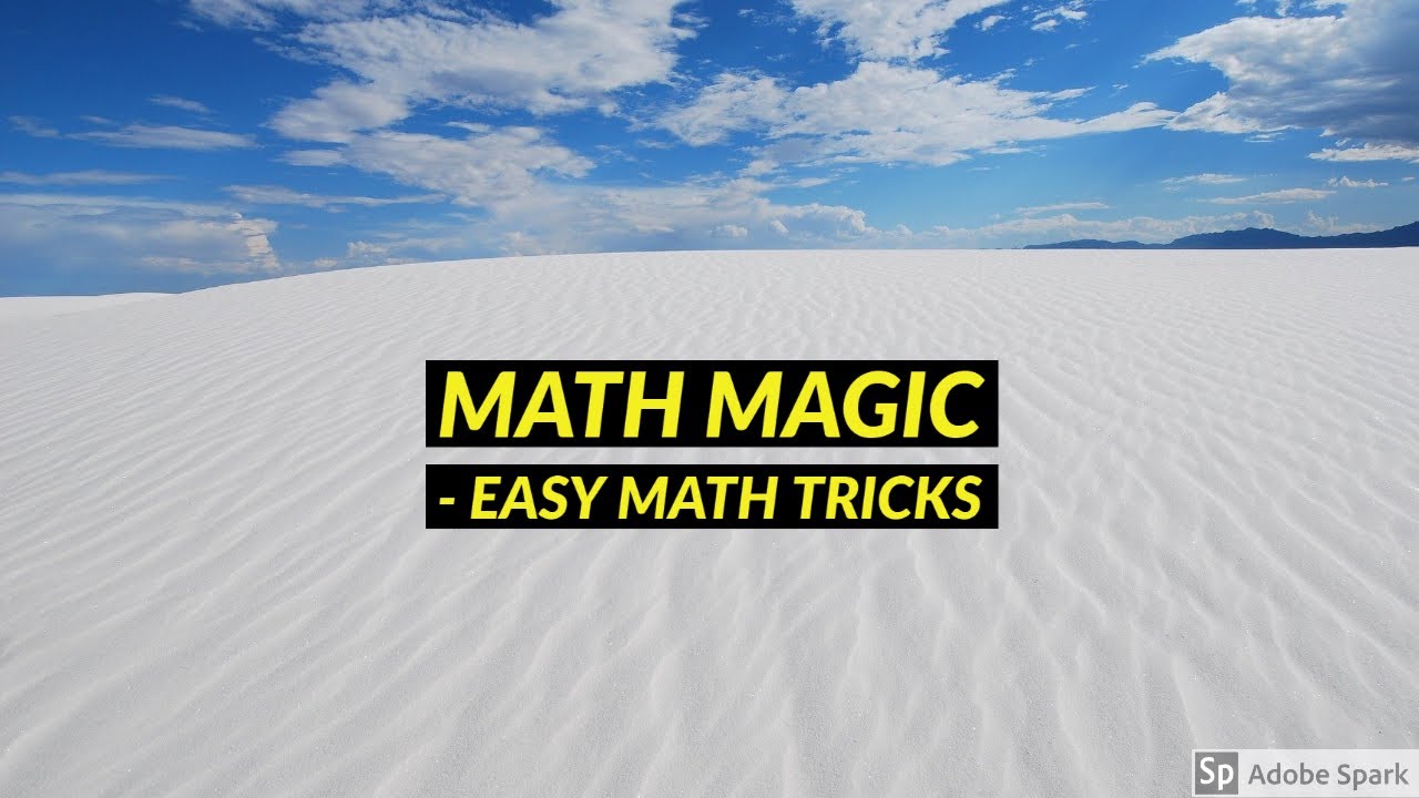 MATH MAGIC EASY MATH TRICKS YouTube MATH MAGIC EASY MATH TRICKS YouTube