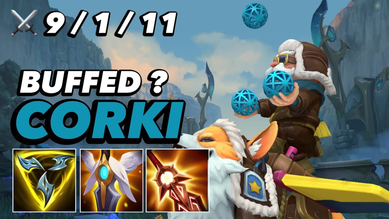 WILD RIFT CORKI : BUFFED ? BUILD OP IN PATCH 3.4b | MID LANE - SEASON 7 ...