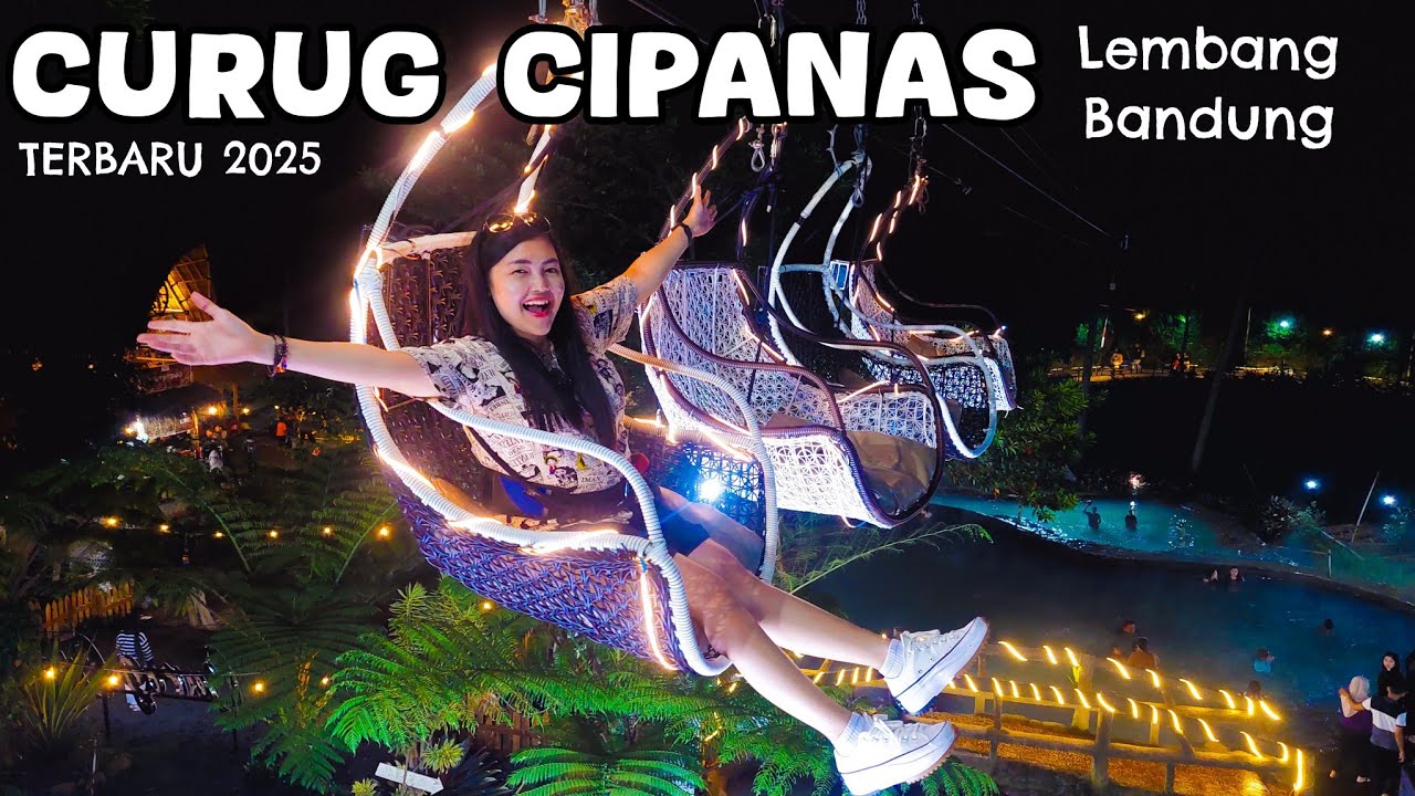 CURUG CIPANAS LEMBANG BANDUNG - Kolam Air Panas Alam, Wahana Sky View ...