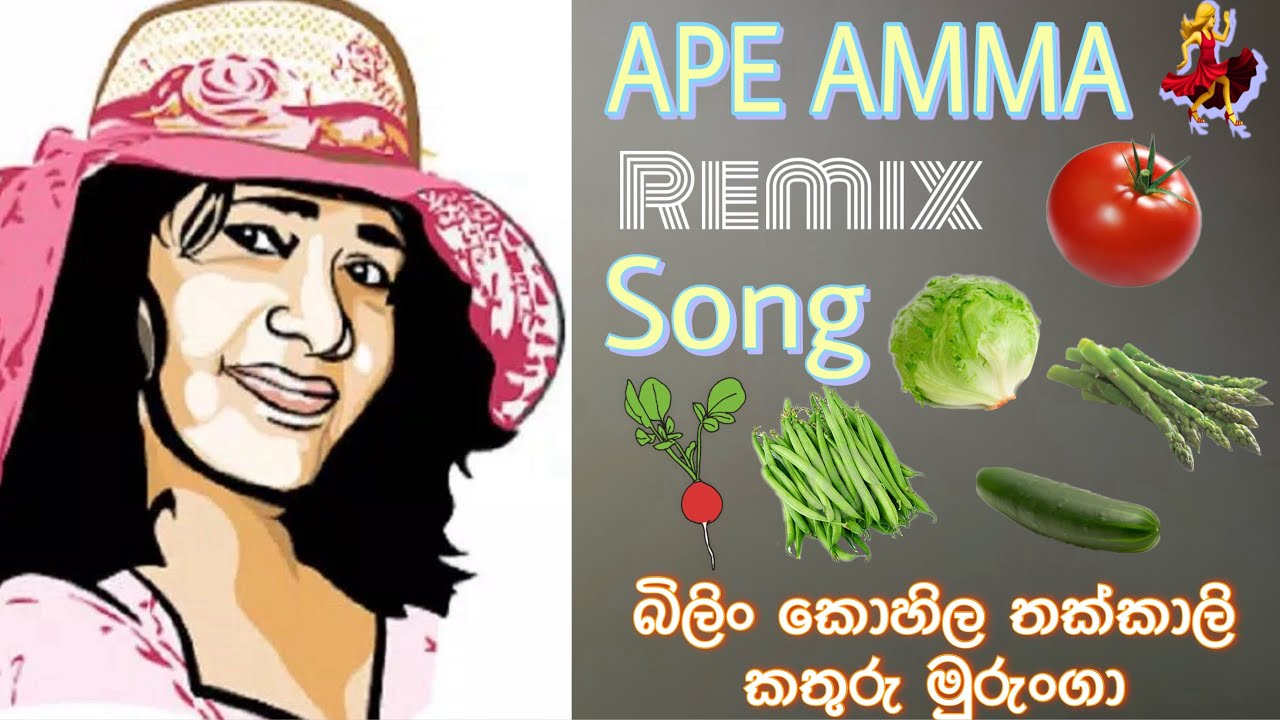 Ape amma remix song (අපෙ අම්මා) bilin kohila thakkali kathuru murunga 🧘 ...