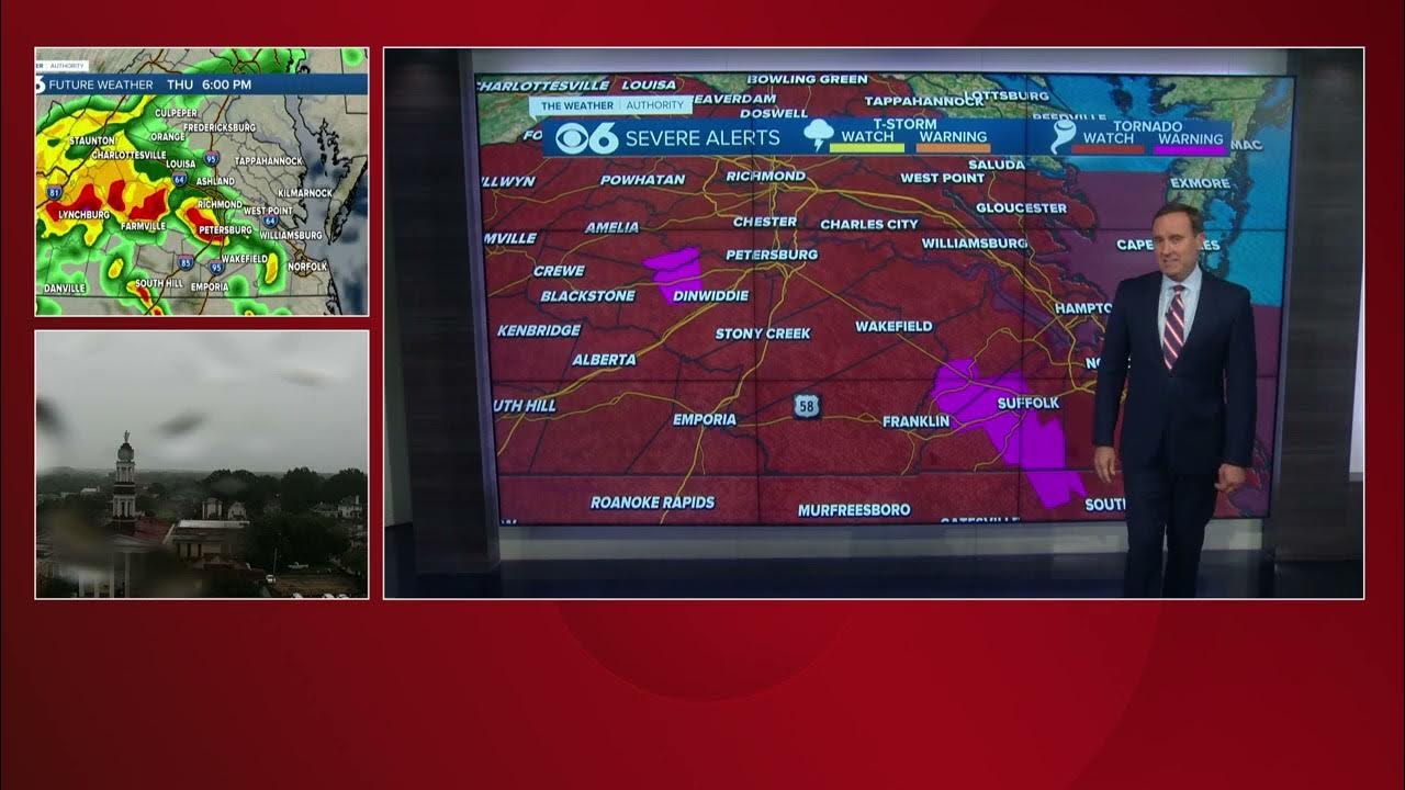 WTVR CBS 6 Severe Weather Coverage | August 8, 2024 - YouTube