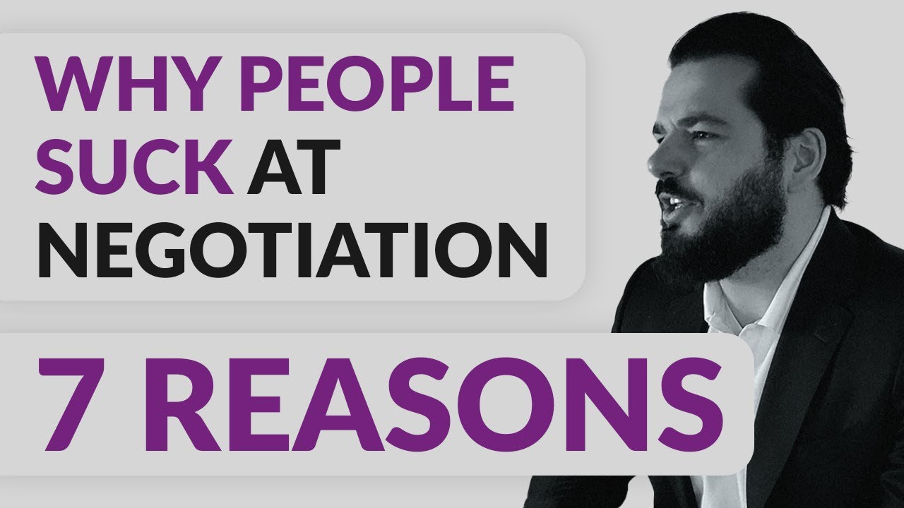 Why most people are poor negotiators - YouTube