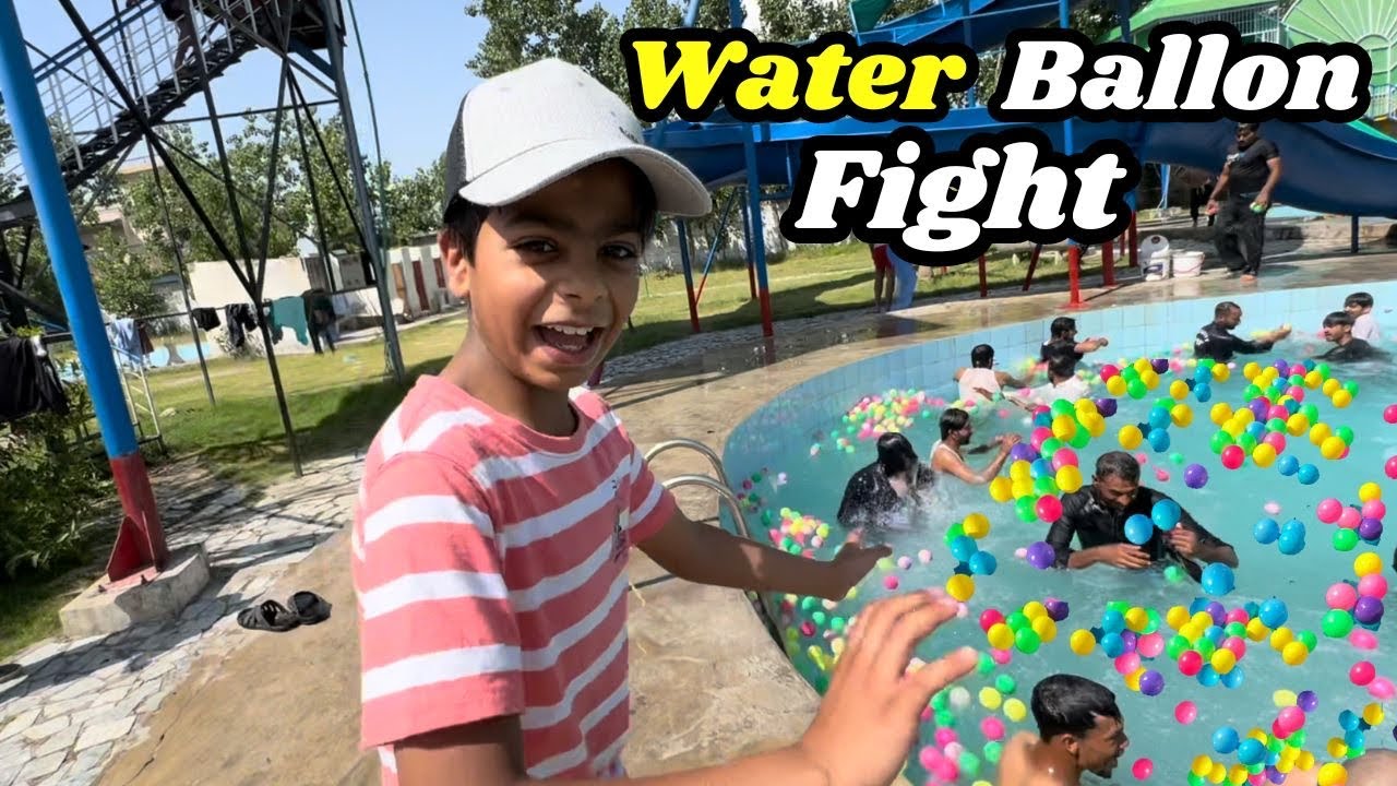 Biggest water ballons challenge | swimming pool PAK wonderland park ...