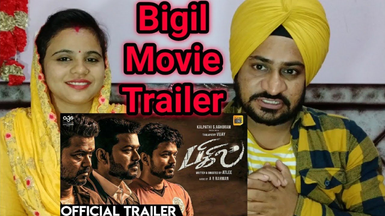 Bigil - Official Trailer Reaction | Thalapathy Vijay | Nayanthala | A R ...