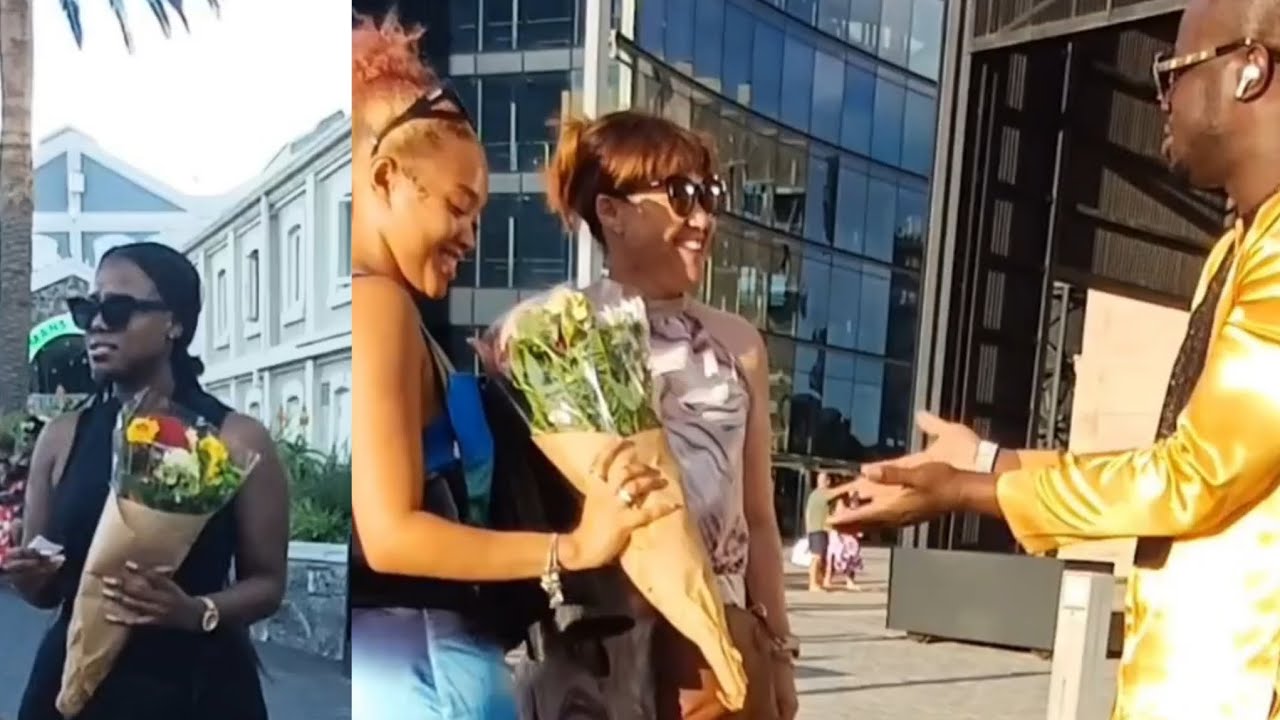 Giving beautiful flowers to Strangers. Their reactions will Surprise ...