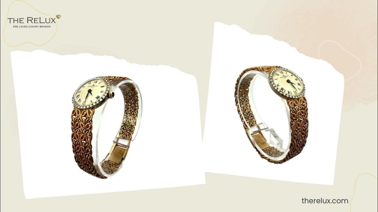 Baume & Mercier Solid 18K Yellow Gold & Diamond Ladies Watch | The Relux - YouTube