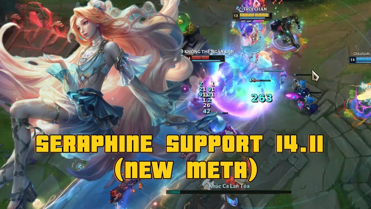 Highlights Seraphine support 14.11 (new meta) | Game play League of ...