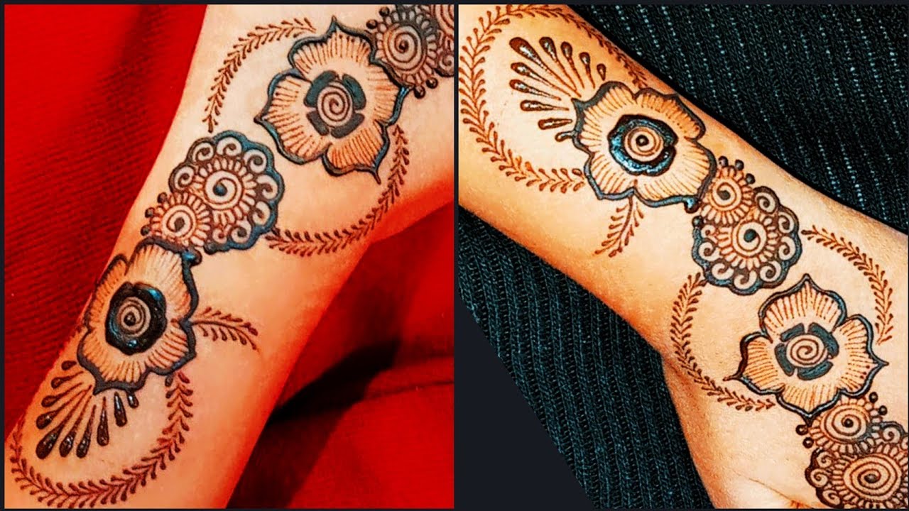 very pretty and cute mehndi design | easy and simple mehandi design ...