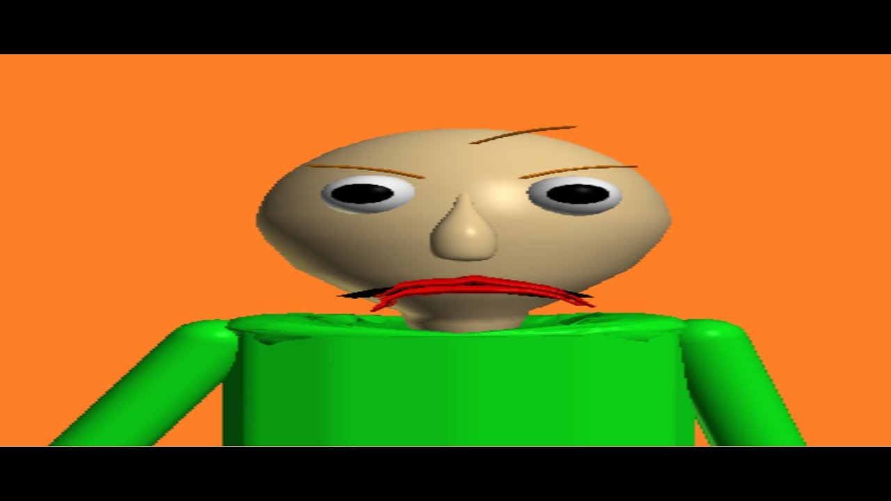 playing baldi's basic's - YouTube