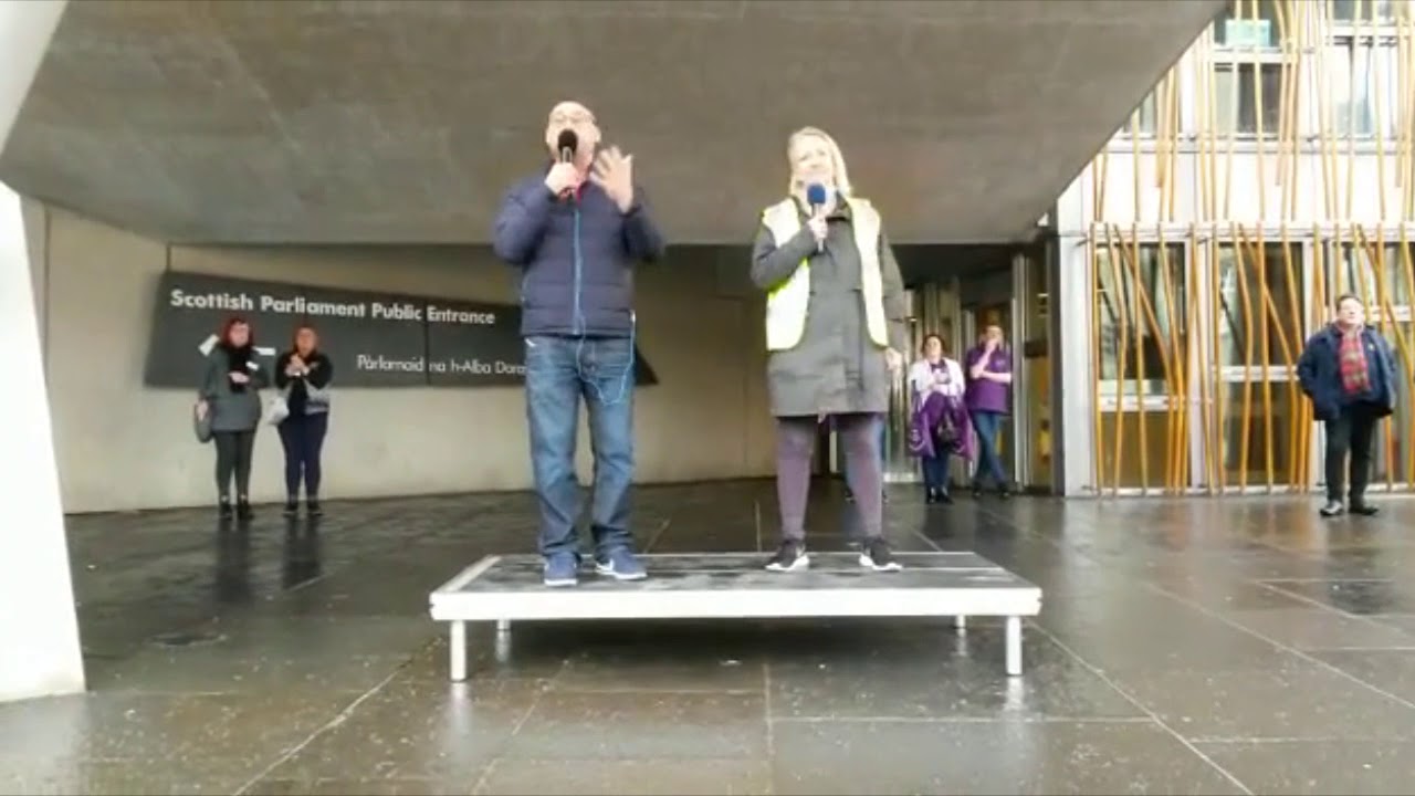 Malcolm Clark speaks at Holyrood - YouTube