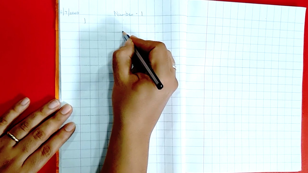 How to write number 1? | Kindergarten 1 & 2 | MMI Bibvewadi preschool ...