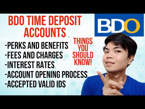 BDO TIME DEPOSIT ACCOUNTS BDO TIME DEPOSIT INTEREST RATES FEES AND ...