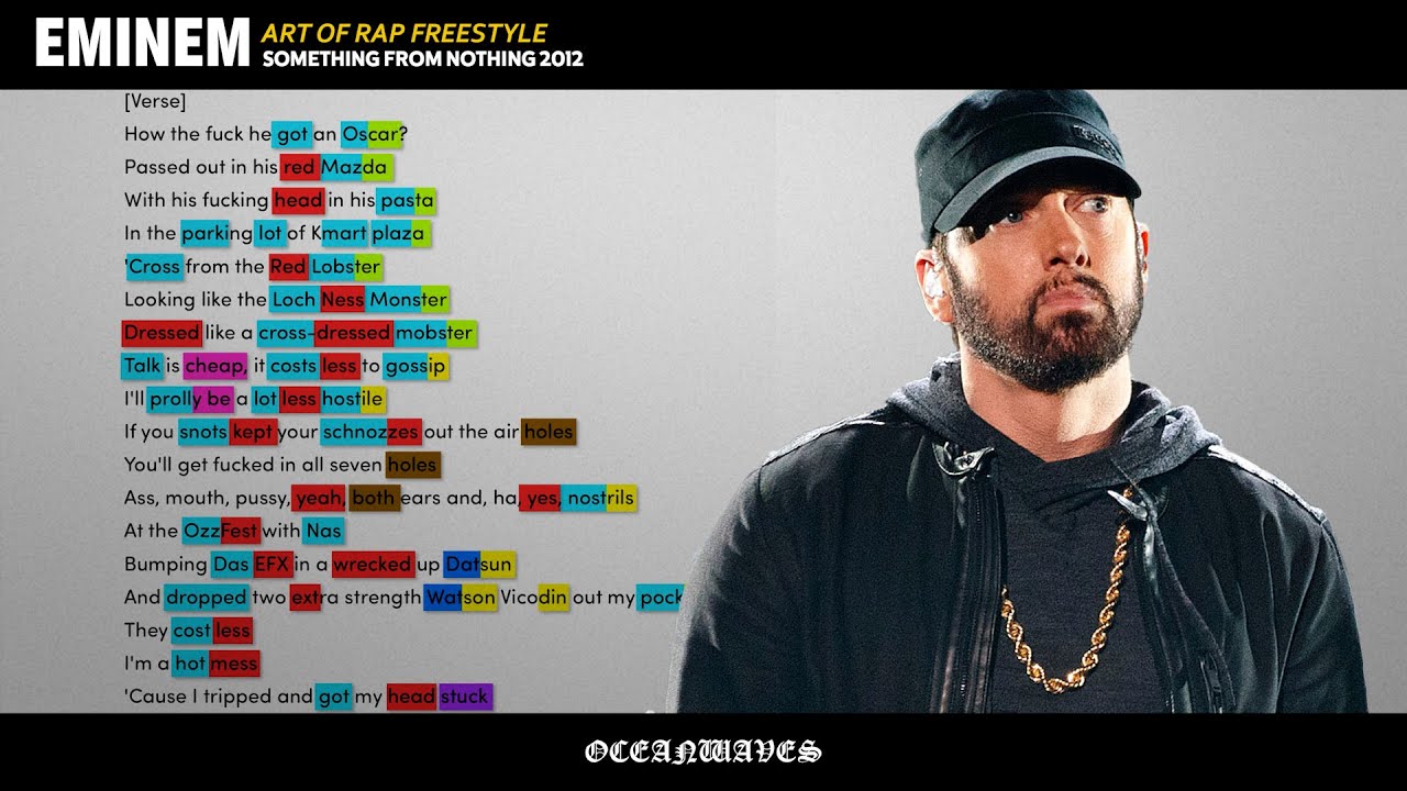 Eminem - Art of Freestyle | Rhyme Scheme Highlighted - YouTube