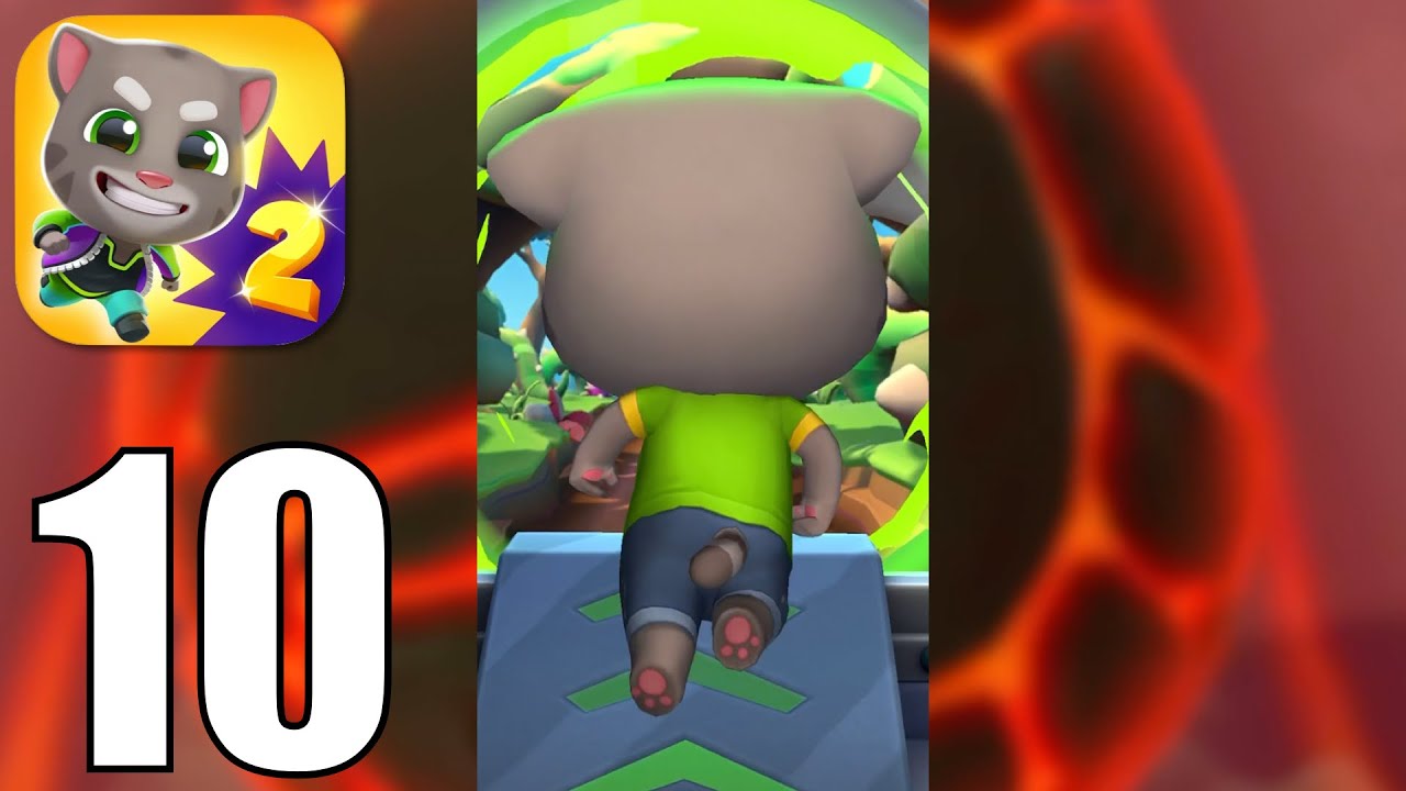 Talking Tom Gold Run 2 - Talking Tom Running, Dodging and Taking All ...