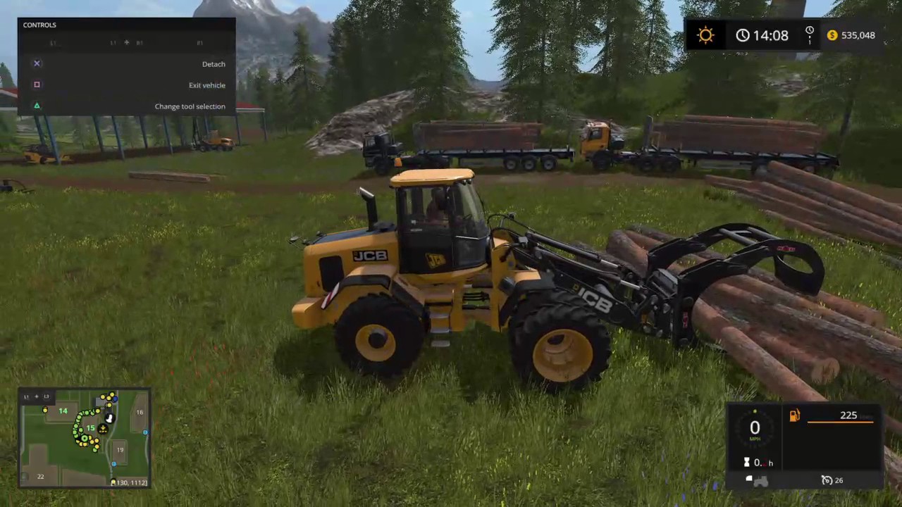 Farming Simulator 17 PS4 Logging - YouTube