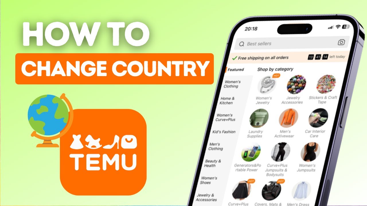 How to change the country in Temu? - YouTube