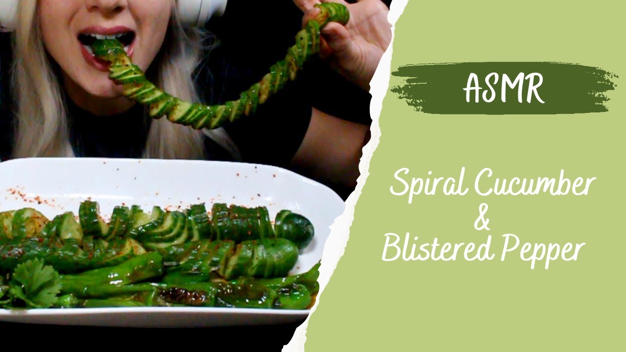 ASMR SPIRAL CUCUMBER KIMCHI - YouTube