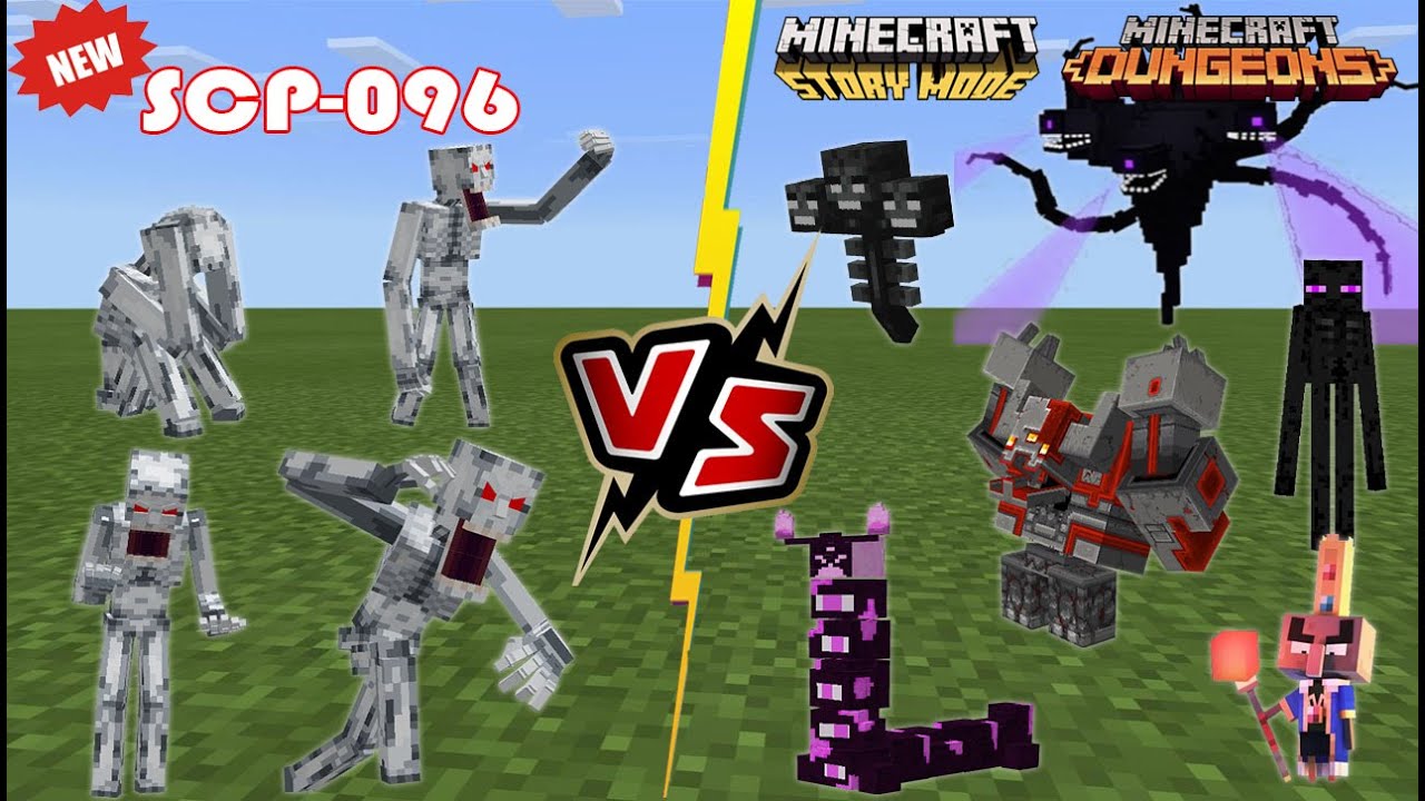 New SCP 096 VS Minecraft BOSSES (Can SCP-096 Beat Minecraft???) - YouTube