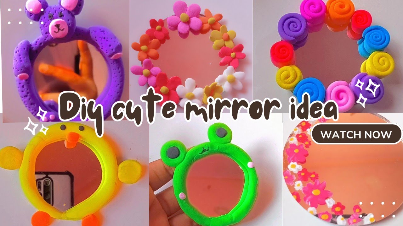 6 small mirror decoration ideas DIY small mirror decor ideas - YouTube
