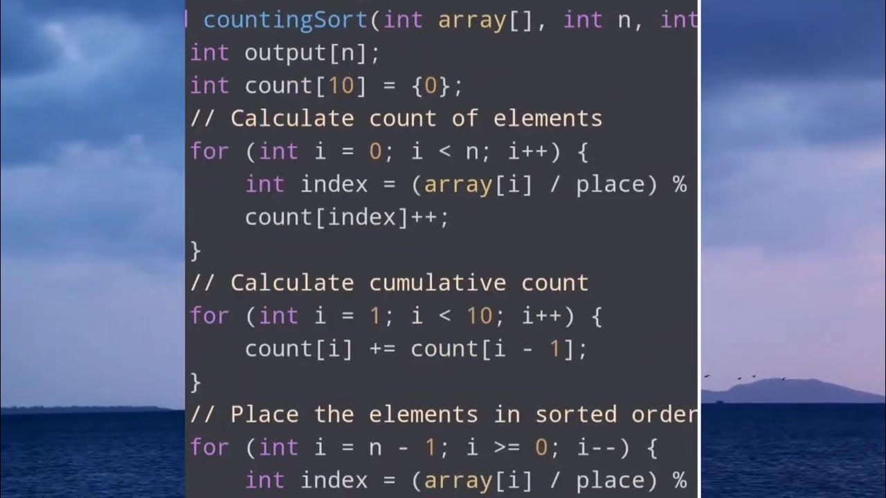 Radix sort using c program (Data structure) - YouTube