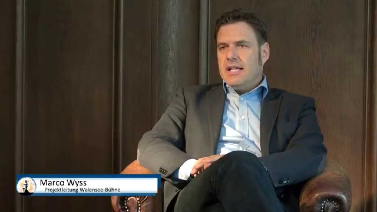Interview mit Marco Wyss zu My Fair Lady auf der Walensee-Bühne - YouTube