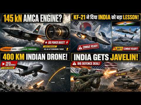 AMCA का Engine Game बदल गया?,भारत की 400KM Strike Drone तैयारी!,KF-21 से मिली बड़ी सीख!,QRSAM Order