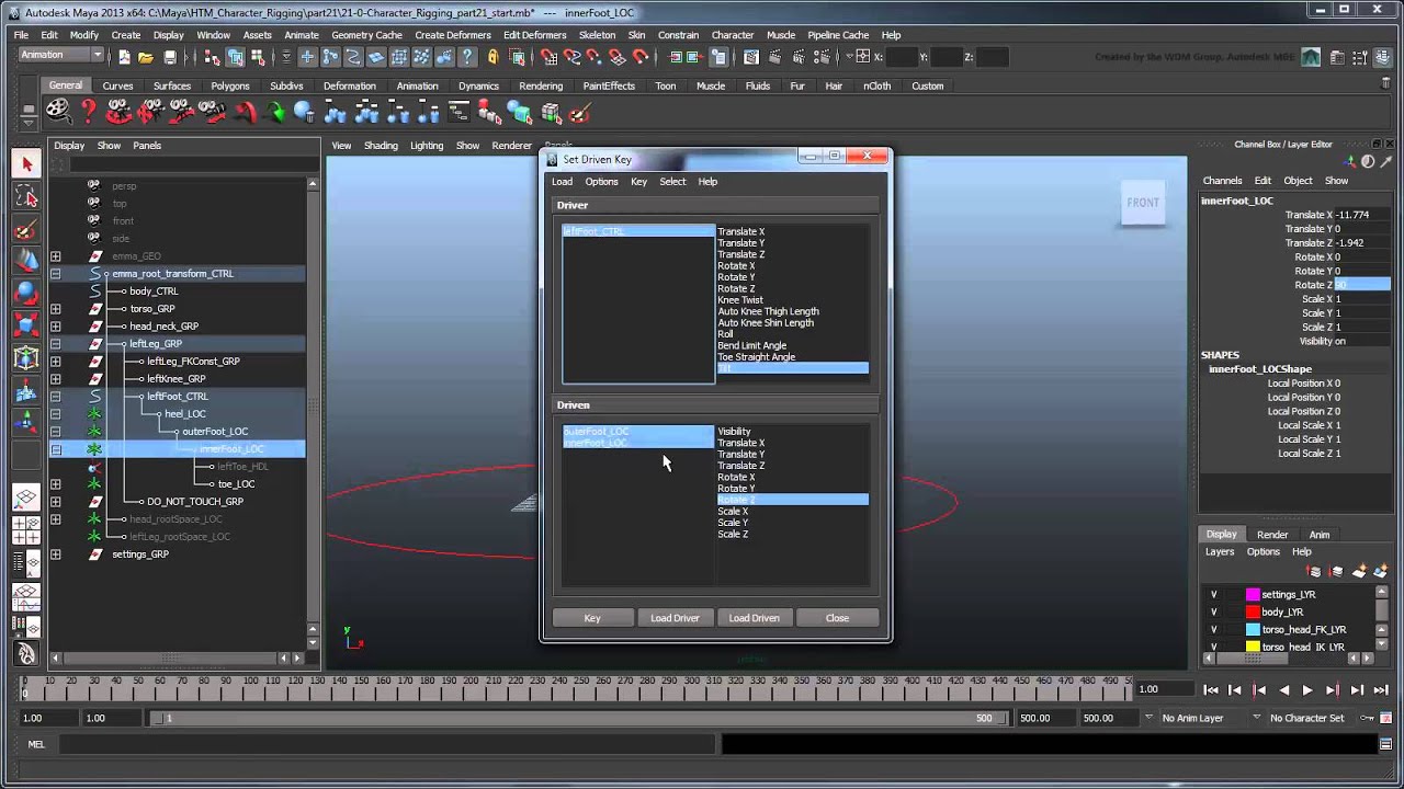 Creating a Character Rig - Part 21: Complementary foot controls and ...